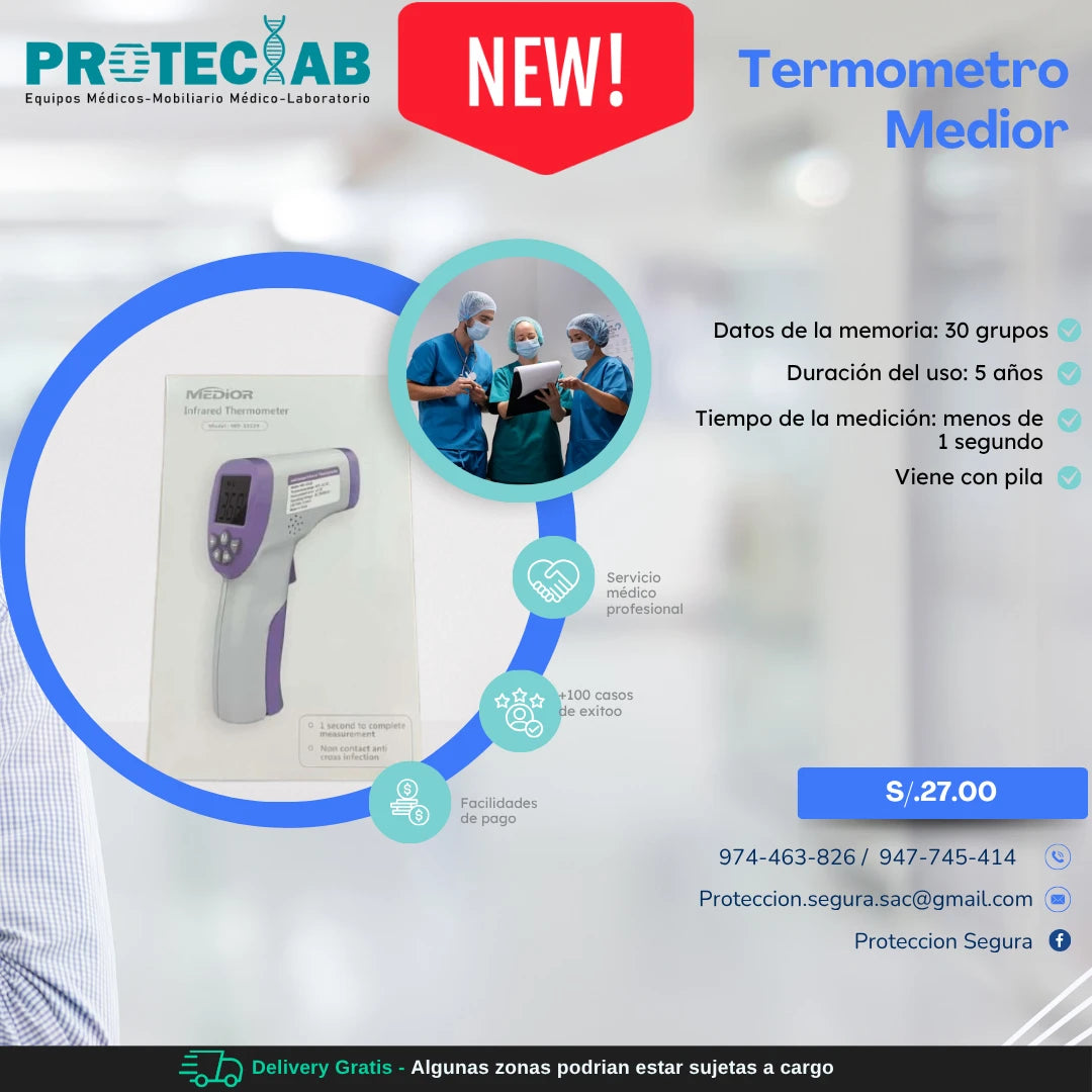 Termometro Infrarrojo Medior